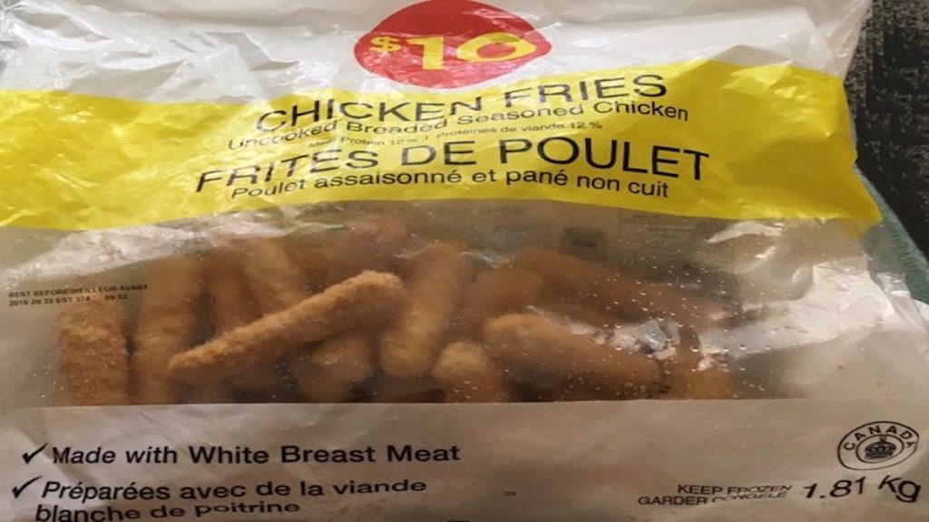 Some $10 Chicken Fries Recalled in Canada for Possible Salmonella