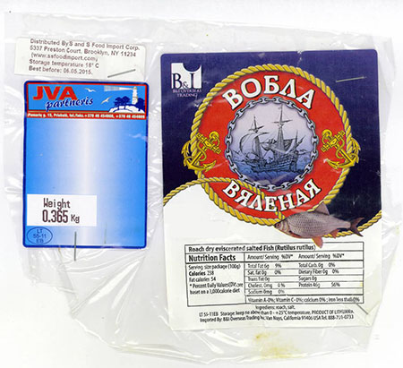 Dried Fish Recalled for Botulism Risk