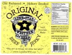 Lone Star Western Beef Recalls Beef Jerky
