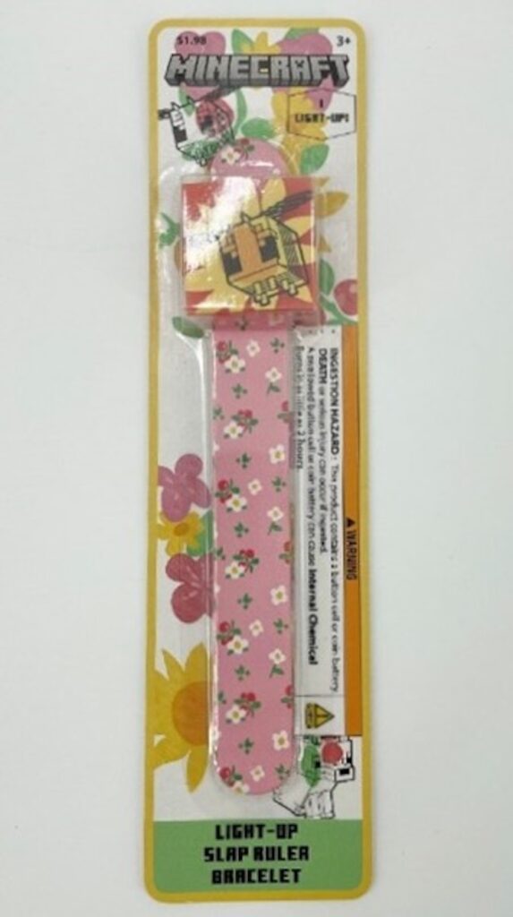 Minecraft Light-Up Slap Bracelets Recalled For Button Batteries